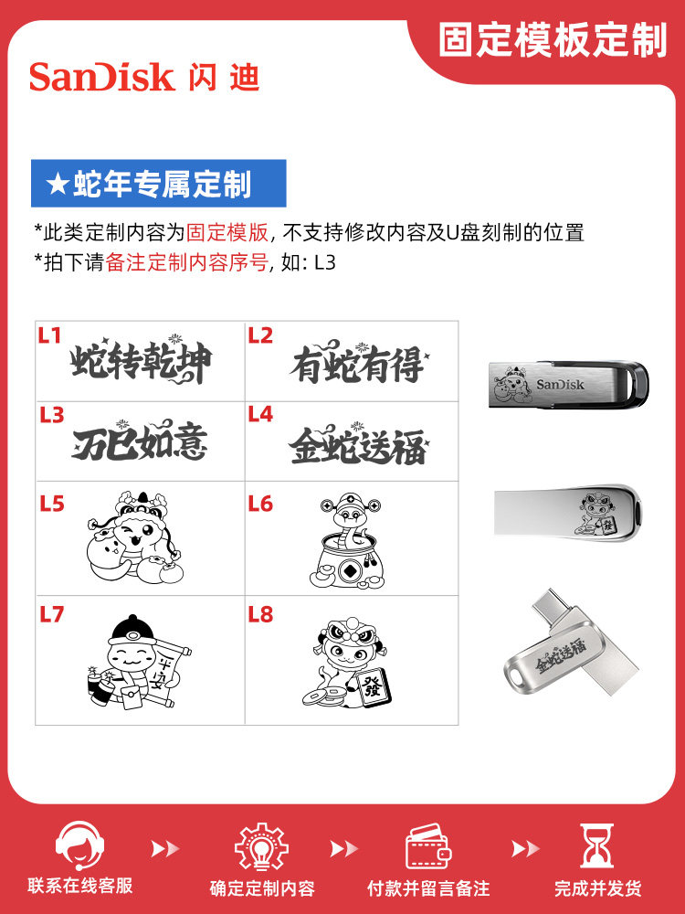 Sandisk 32GB USB 3.0 Flash Drive - Individuelle Unterschrift & Sternzeichen