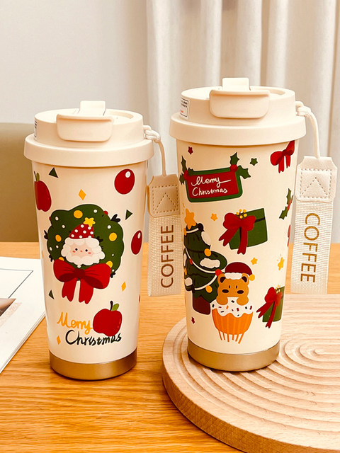 Christmas gift girls super cute and cute water cup high face value ins ...