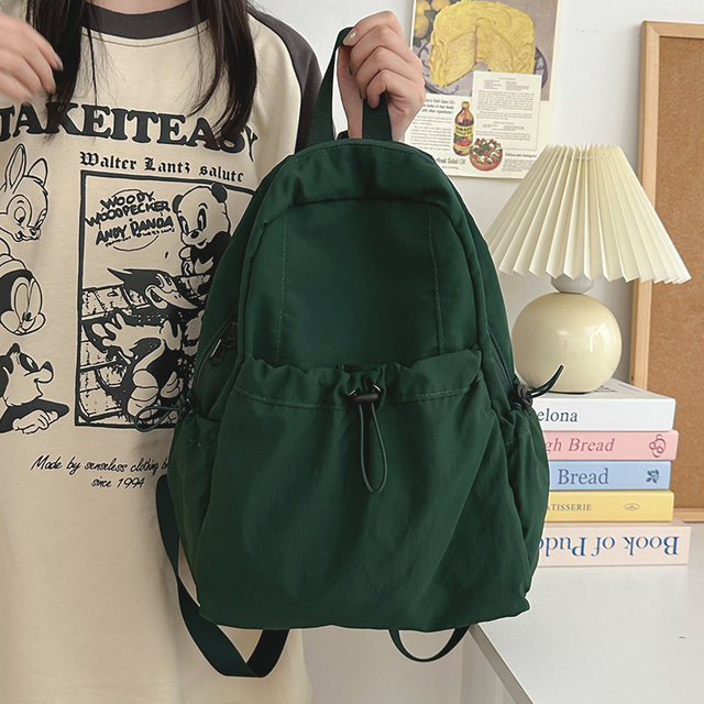 Korean niche design new nylon backpack travel outdoor backpack lightweight versatile large ...