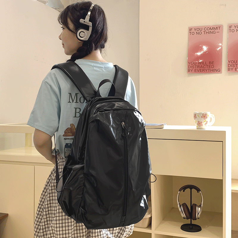 Schoolbags for female high school students and college students, simple ...