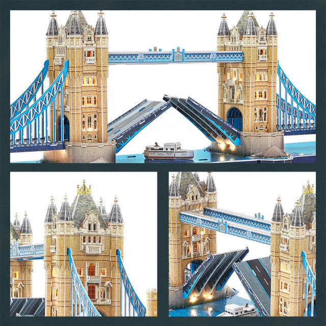 LeCube 3D three-dimensional paper model building puzzle LED light ...