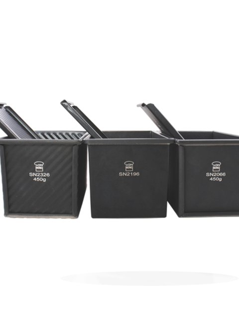 Sanneng black low sugar 450g of raw toast mold 250g toast box 900g ...