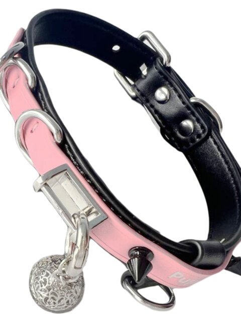 Customized collar for women neck belt bell choker design punk men neck ring