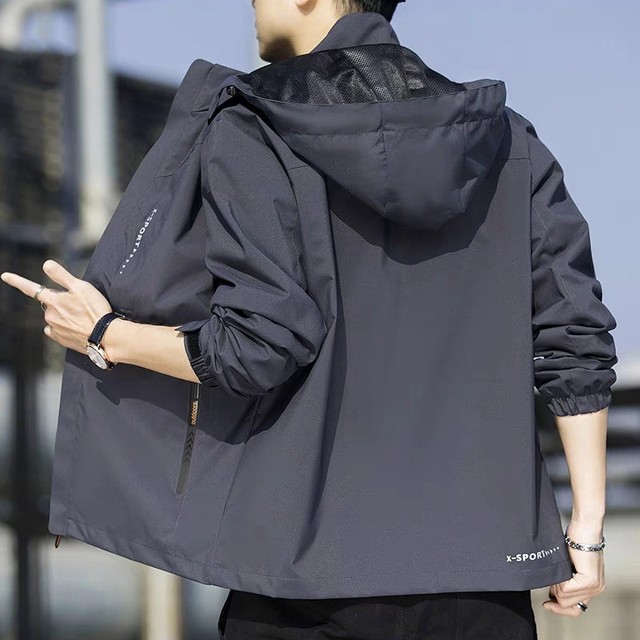 Jackets men's spring, autumn and winter velvet thickened three-in-one ...