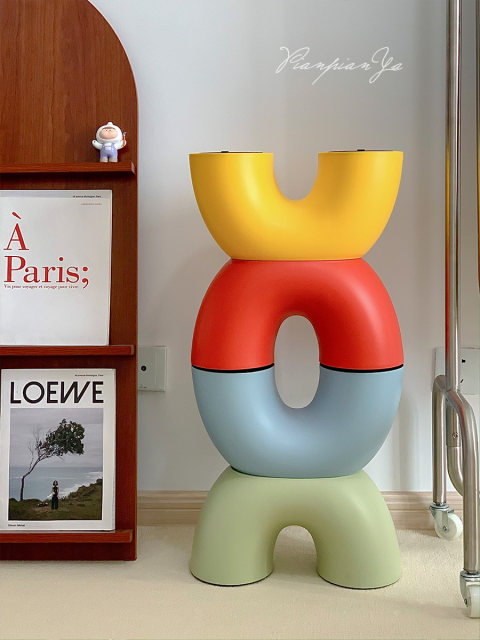 Nordic small stool household baby low stool plastic stool bathroom non ...