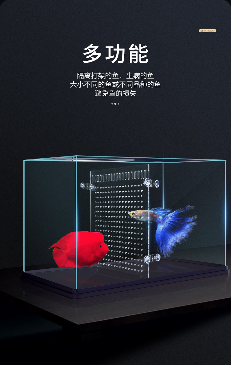 Placa de isolamento guppy rede acrílico transparente yee | Sim