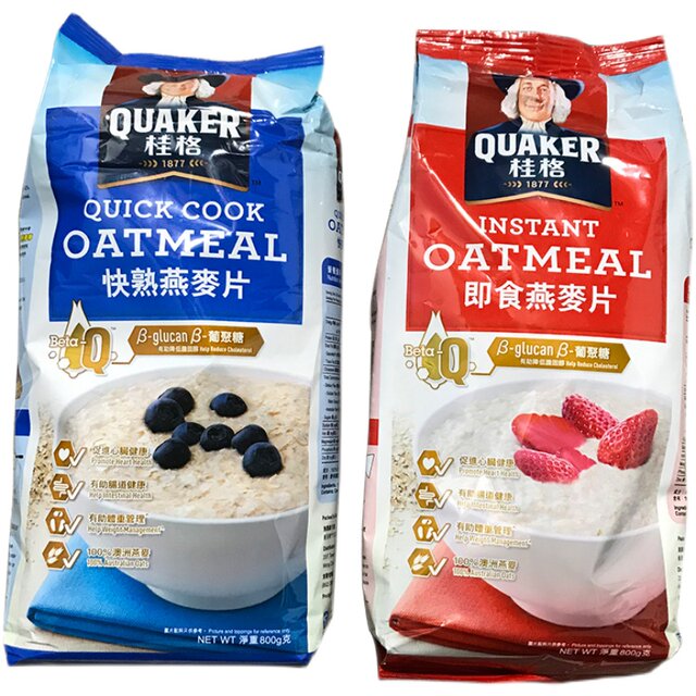 Hong Kong version of imported Australian Quaker ready-to-eat quick ...