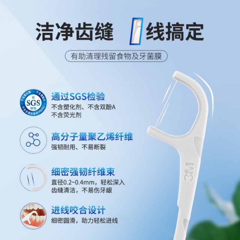 Taiwan 3M Dental Floss Stick Family Pack 150 Pieces