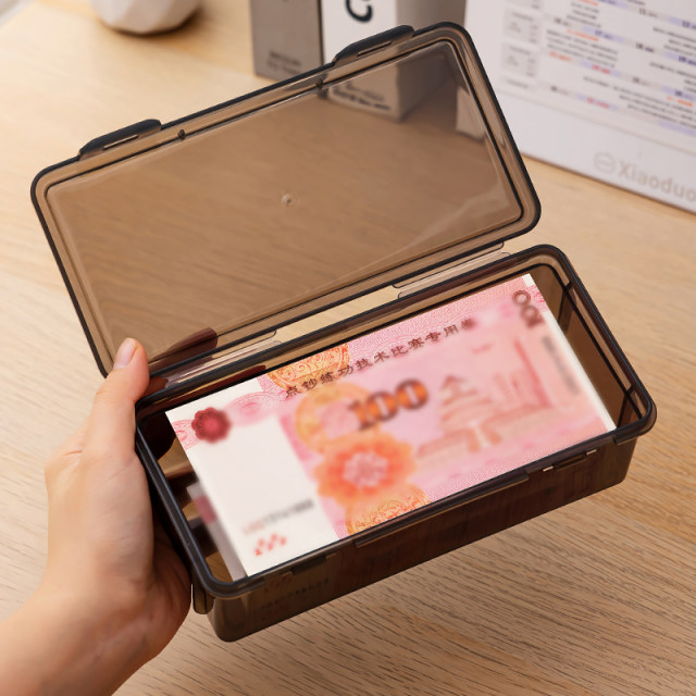 Cash storage box 10,000 yuan banknote cashier protection box coin ...