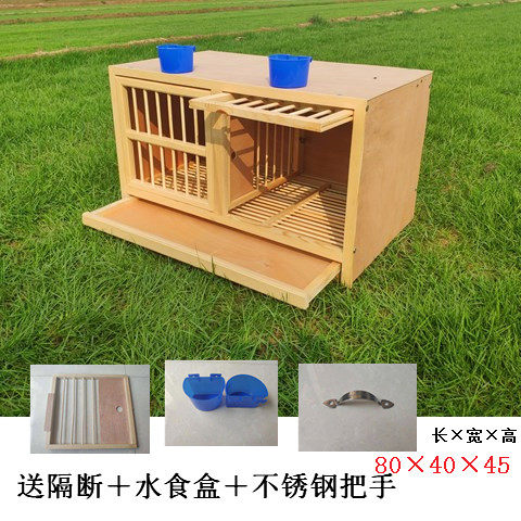 Duvbolåda | solid wood carrier pigeon cage