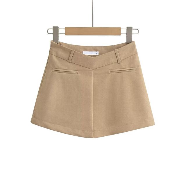 Summer body irregular fake pocket bag hip short skirt sexy spicy girl V ...