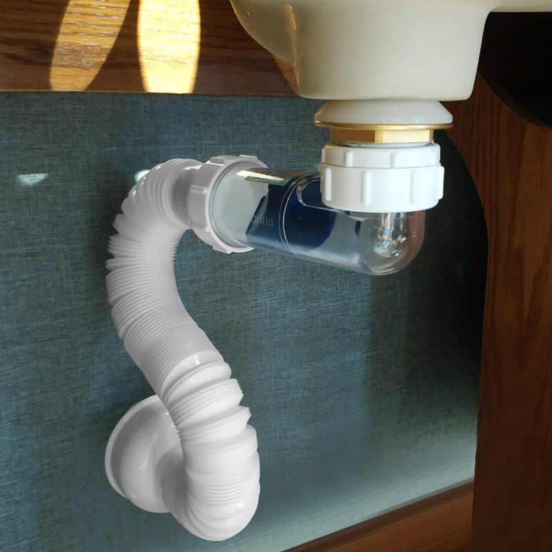 Submarine Wall Drain Pipe Anti-Odor Plug Wash Basin Basin Horizontal ...