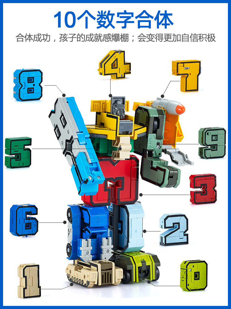 Xinlexin Digital Deformation Robot Toy - 3-9 Years Old