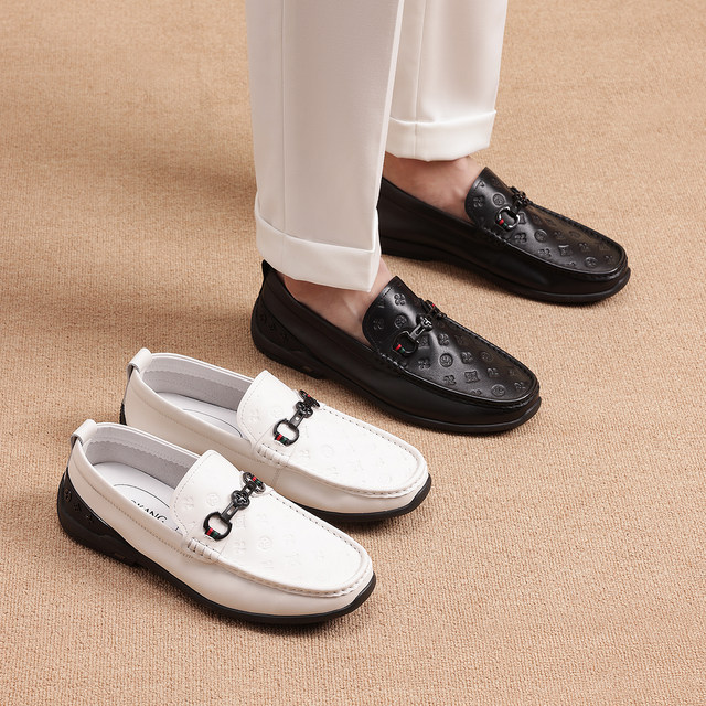 AOKANG Aokang 2024 spring new casual leather shoes loafers genuine ...