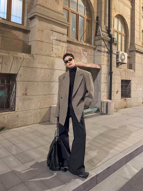 Dbw Doublewin Original Design Side-Waist Adjustable Flared Trousers for Men, Retro Versatile ...