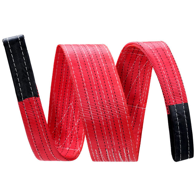 Shengdiao hoisting belt lifting sling flat flexible polyester color double buckle crane sling 3 ...