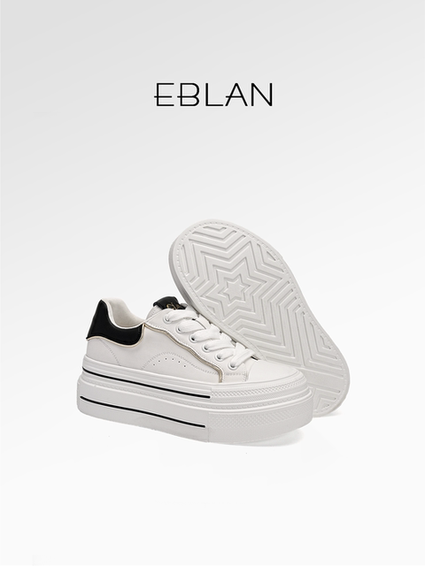 EBLAN/Yiban thick sole women's shoes 2025 spring new versatile sports ...