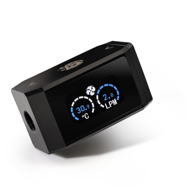 Bitspower flow meter thermometer alarm three-in-one OLED digital ...