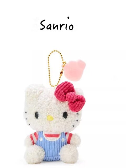 Japan's Sanrio genuine polar fleece hellokitty Hello Kitty kt cat doll doll plush bag pendant