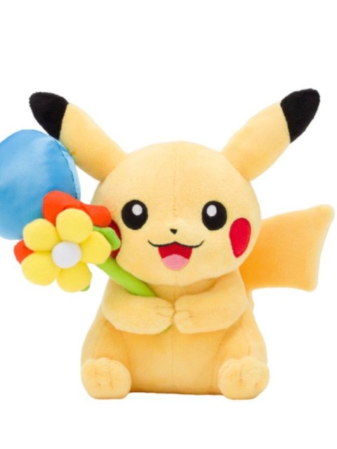 Japan Pokemon Pokémon Genuine Fireflower Pikachu doll doll plush bag ...