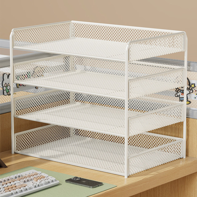 Folder organization rack File storage rack Bookshelf a4 paper desktop ...