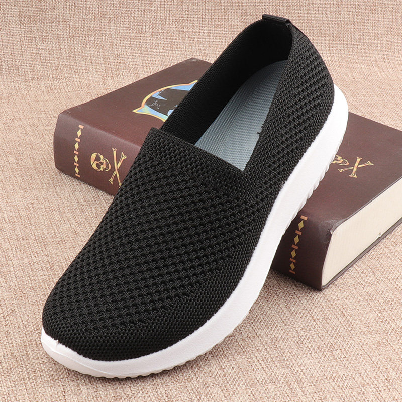Elderly spring and autumn old Beijing cloth shoes women's mesh shoes ...