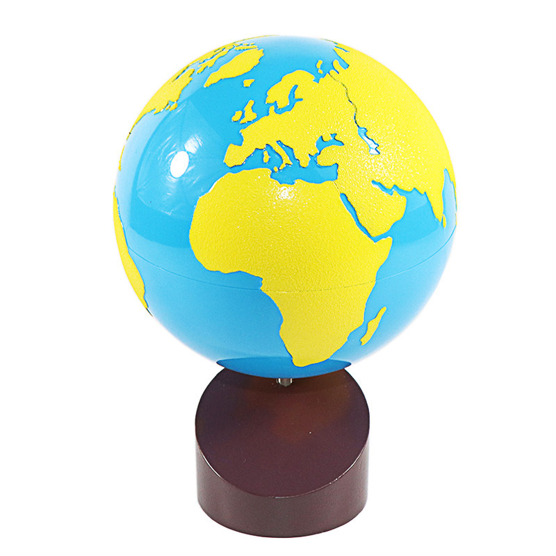 Montessori Wooden Globe - Educational Geography Toy for Kids