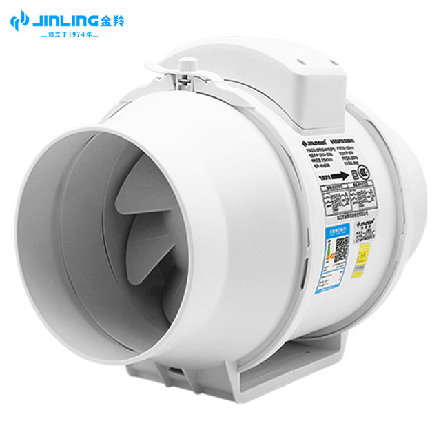 Jinling duct fan 4 inches 6 inches 8 inches oblique flow supercharged ...