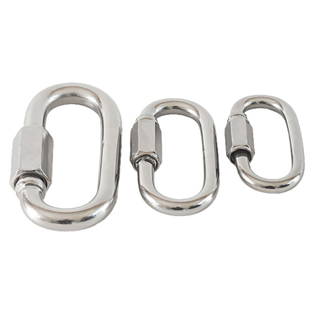 Quick connect stainless steel 304 connecting ring track buckle rock ...