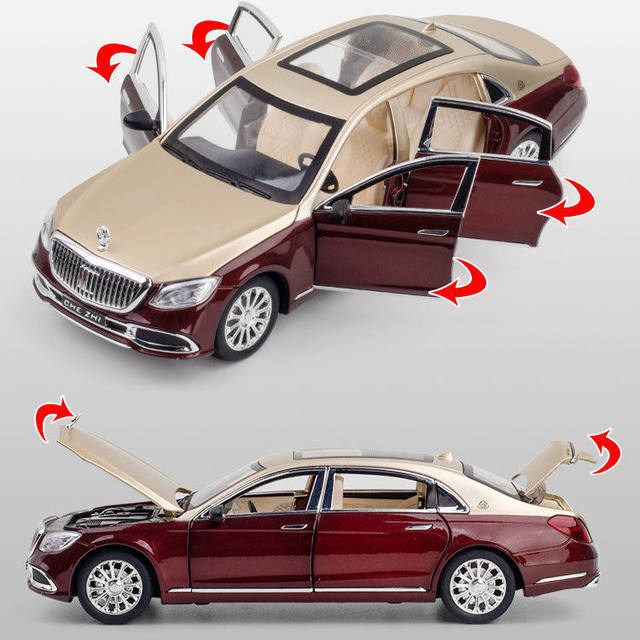 1:24 Mercedes -Benz Maybach S600 car model alloy simulation S -Class ...