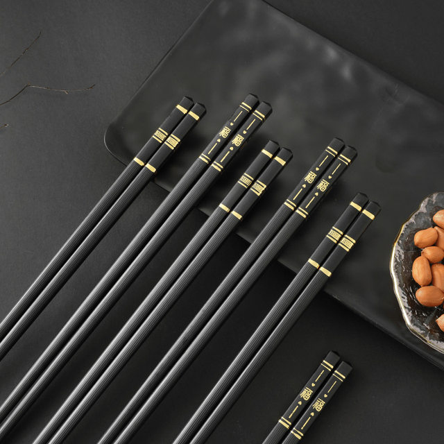 High-end alloy chopsticks for home use, high temperature resistance ...