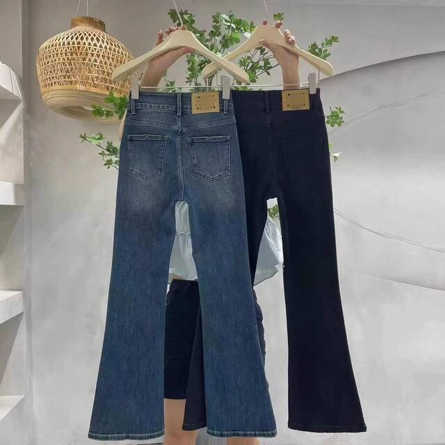 Temperament long-legged bell-bottom pants for women 2024 autumn new ...