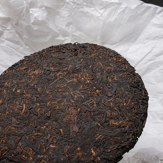 Lifetime Tea Language Menghai Ancient Tree Tea Ripe Tea Yunnan Pu'er Tea Ripe Tea Brown Seven ...