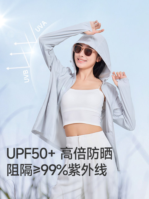 UV100 sunscreen clothes for women in summer new UV lightweight loose ...