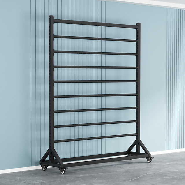 Single-sided fabric roll display rack textile fabric shelf home textile ...