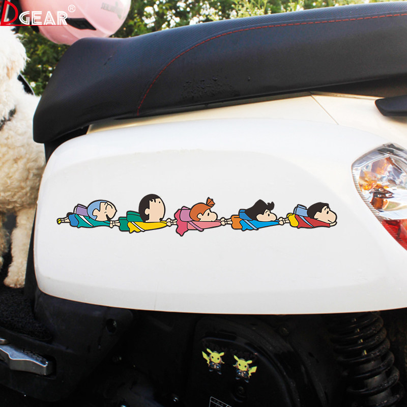 Crayon Shinki Flying scratch blocking personalized car stickers ...