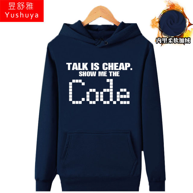 Geek programmers ape IT code farmer Talkischeap hooded sweater, men and ...
