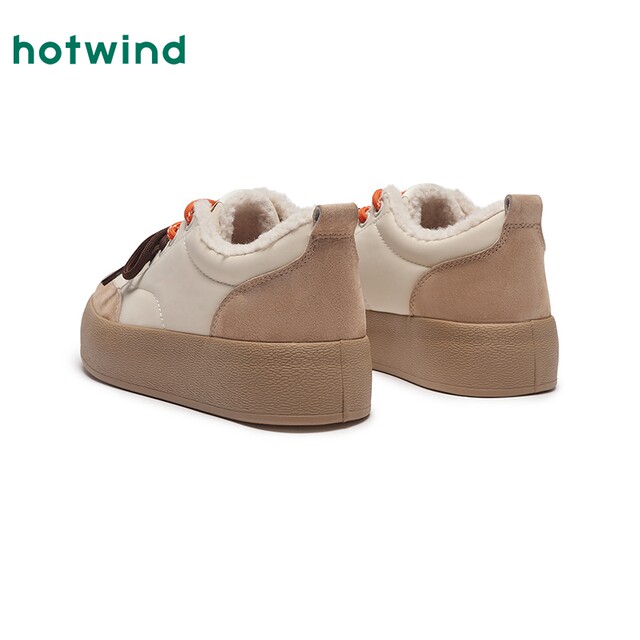 Hot wind plus velvet casual board shoes female 24 winter new women's ...