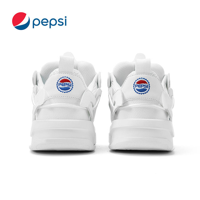 Pspei Pepsi white shoes thick-soled heightening couple shoes low-top ...