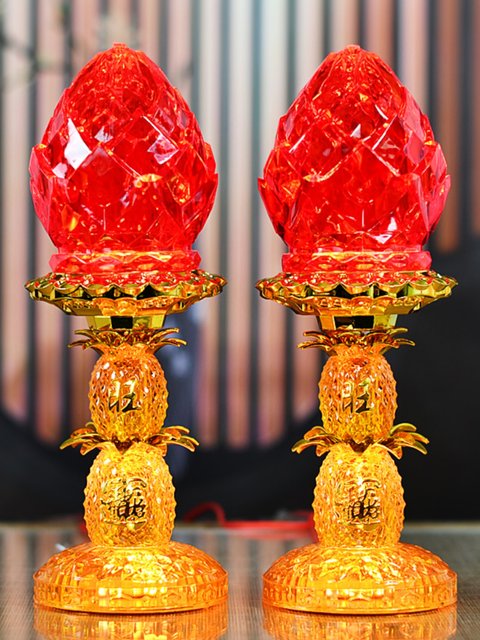 LED wealth god lamp for Buddhist lantern long Ming dwells, buddha ...