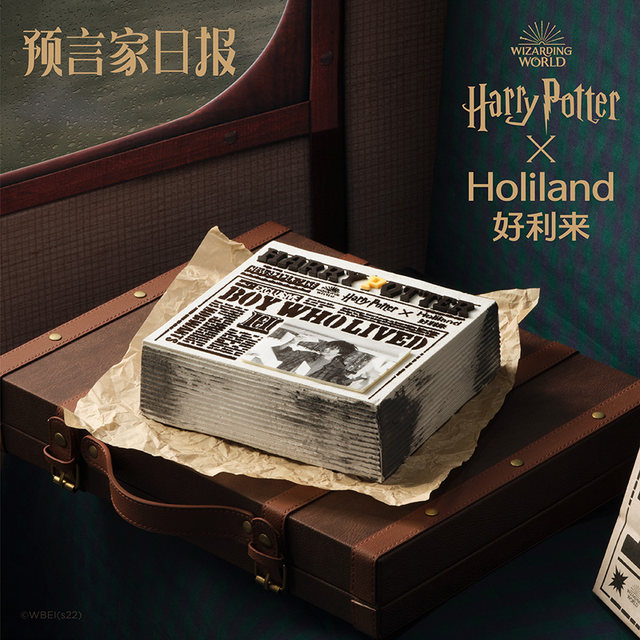 Holiland x Harry Potter joint birthday cake Hogwarts animal cream ...