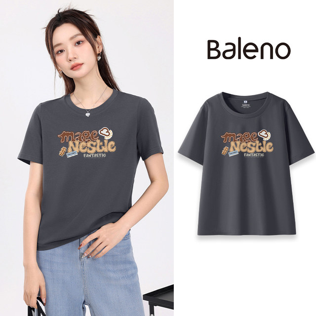 Baleno short-sleeved women's 2024 new popular summer design round neck ...