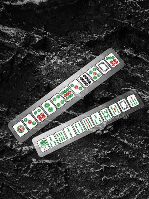 Creative Mahjong temporary parking number plate simple traceless ...