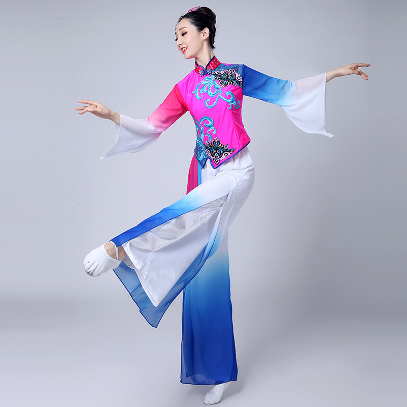 New Yangko Costume Waist Drum Dance Costume Female Jiaozhou Square ...