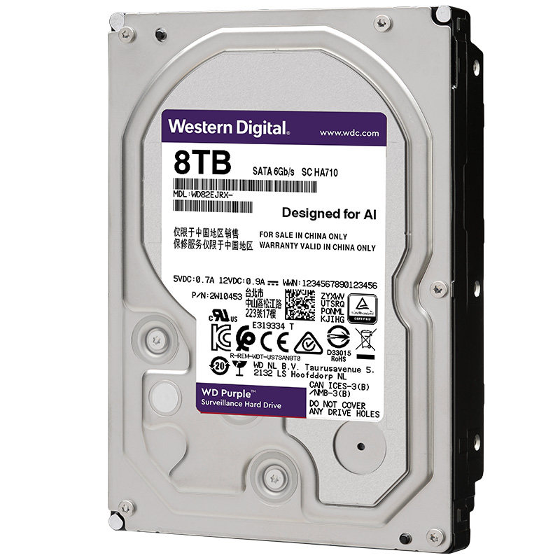 New National Bank WD/Western Data 8TB Purple Disk