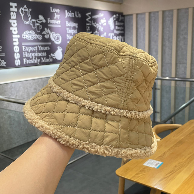 The new diamond -shaped checkered thick -thermal lamb plug patchwork ...