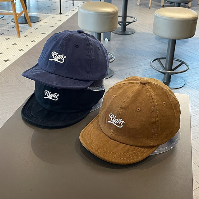 Japanese-Style Soft-Brimmed Short-Brim Baseball Cap for Women ...