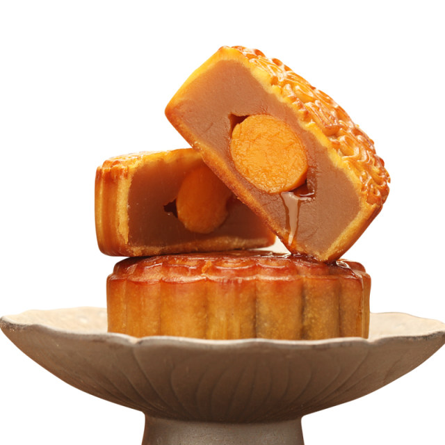 Mid-Autumn Festival mooncakes, egg yolk, lotus paste, five-nut bean ...
