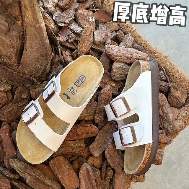 Birken Slippers Thick-soled Sandals in Summer Outdoor Cork Sole Large ...