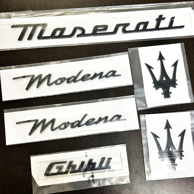 Maserati Grega car logo Geberi Levante Quattroporte new side logo tail ...